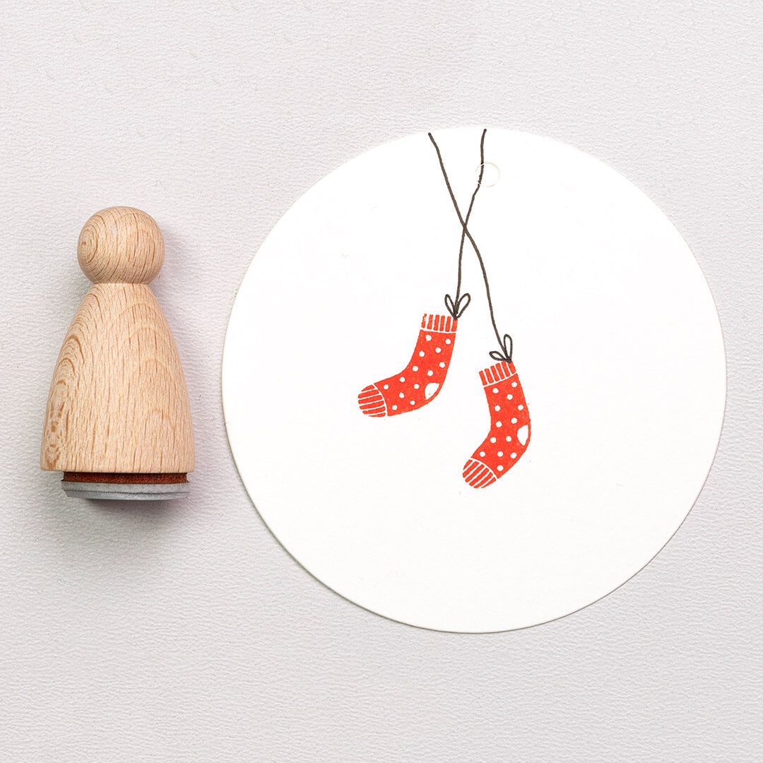 Stamp | Sock with dots